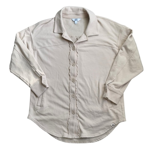 JoyLab | Sweaters | Joylab Button Down Shacket Cardigan Sweater Beige ...
